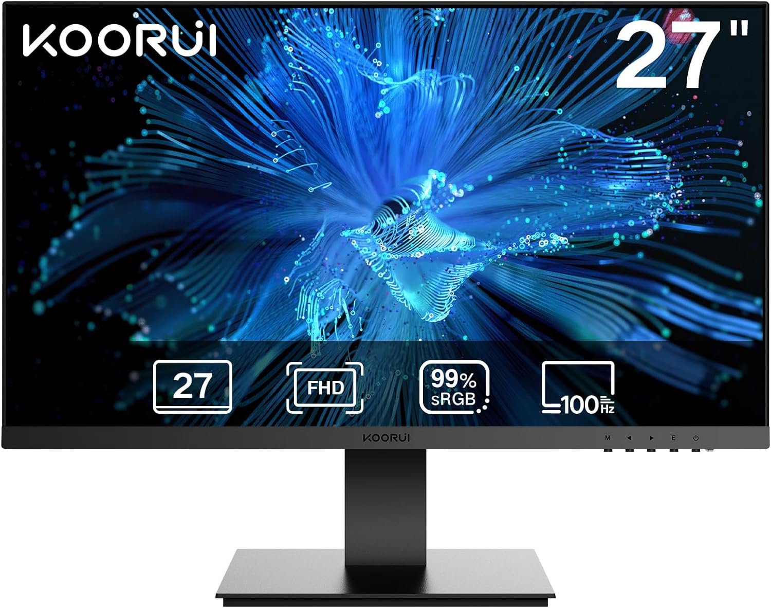 KOORUI 27 Inch FHD Monitor Review - Stay At Home Business